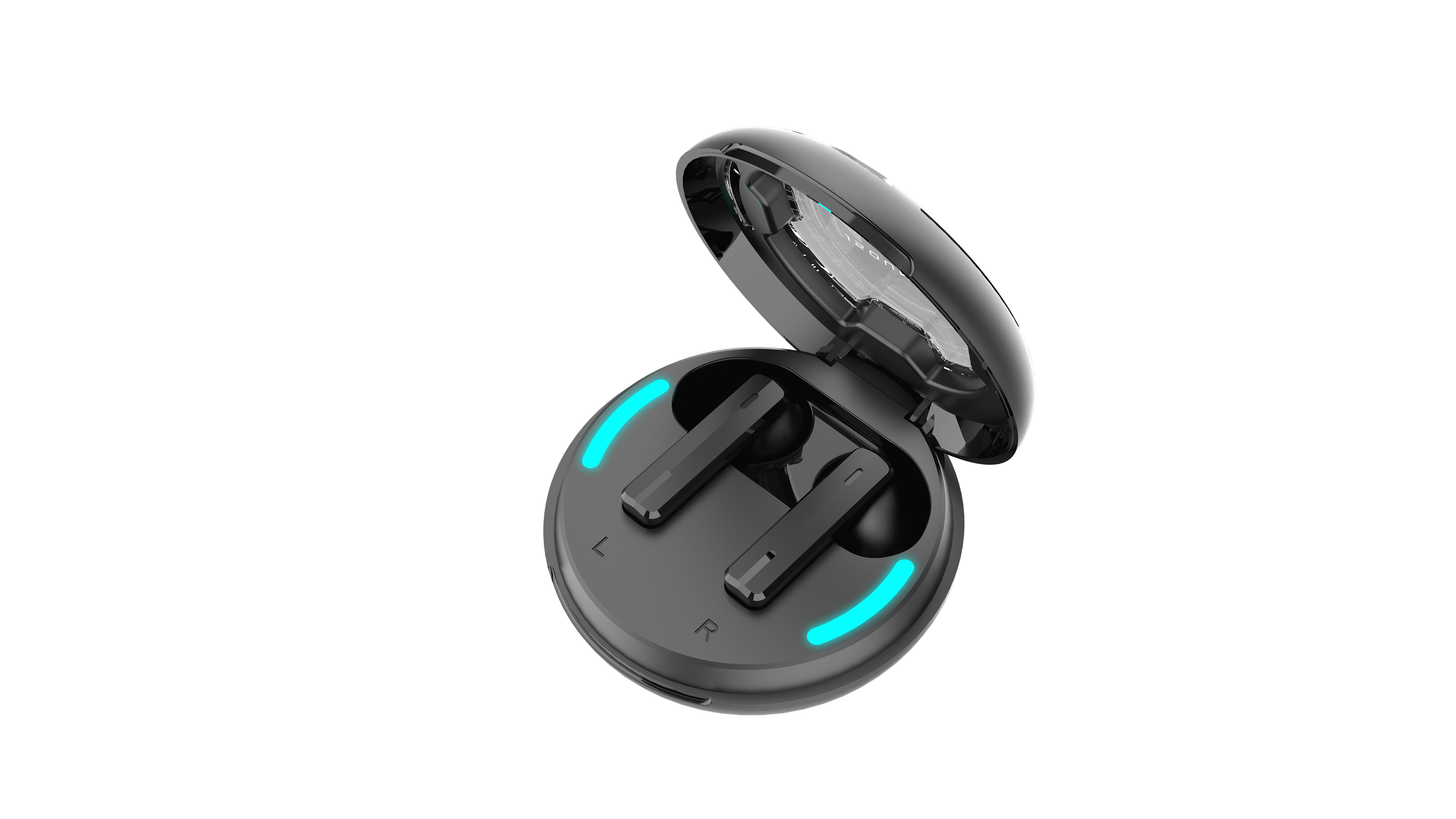 T322 Music Game Dual Mode Cool RGB Light Semi-In-Ear Wireless Bluetooth ...